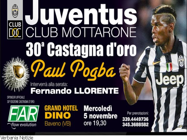 La 30° Castagna d'oro a Paul Pogba