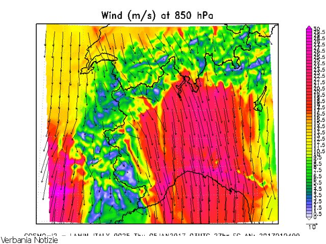 Vento forte in arrivo